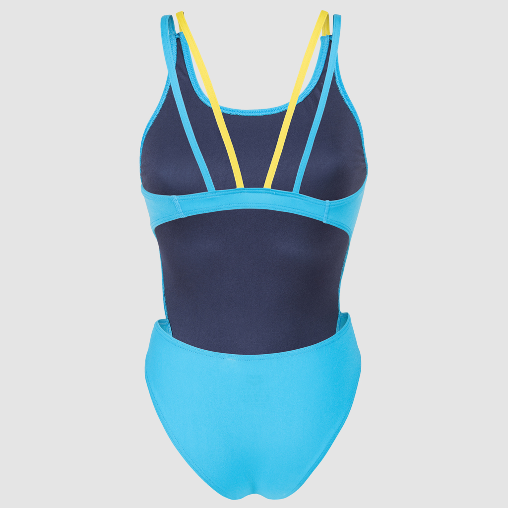 W Arena Swimsuit Tech Multi Solid Badeanzug turquoise/yellow star